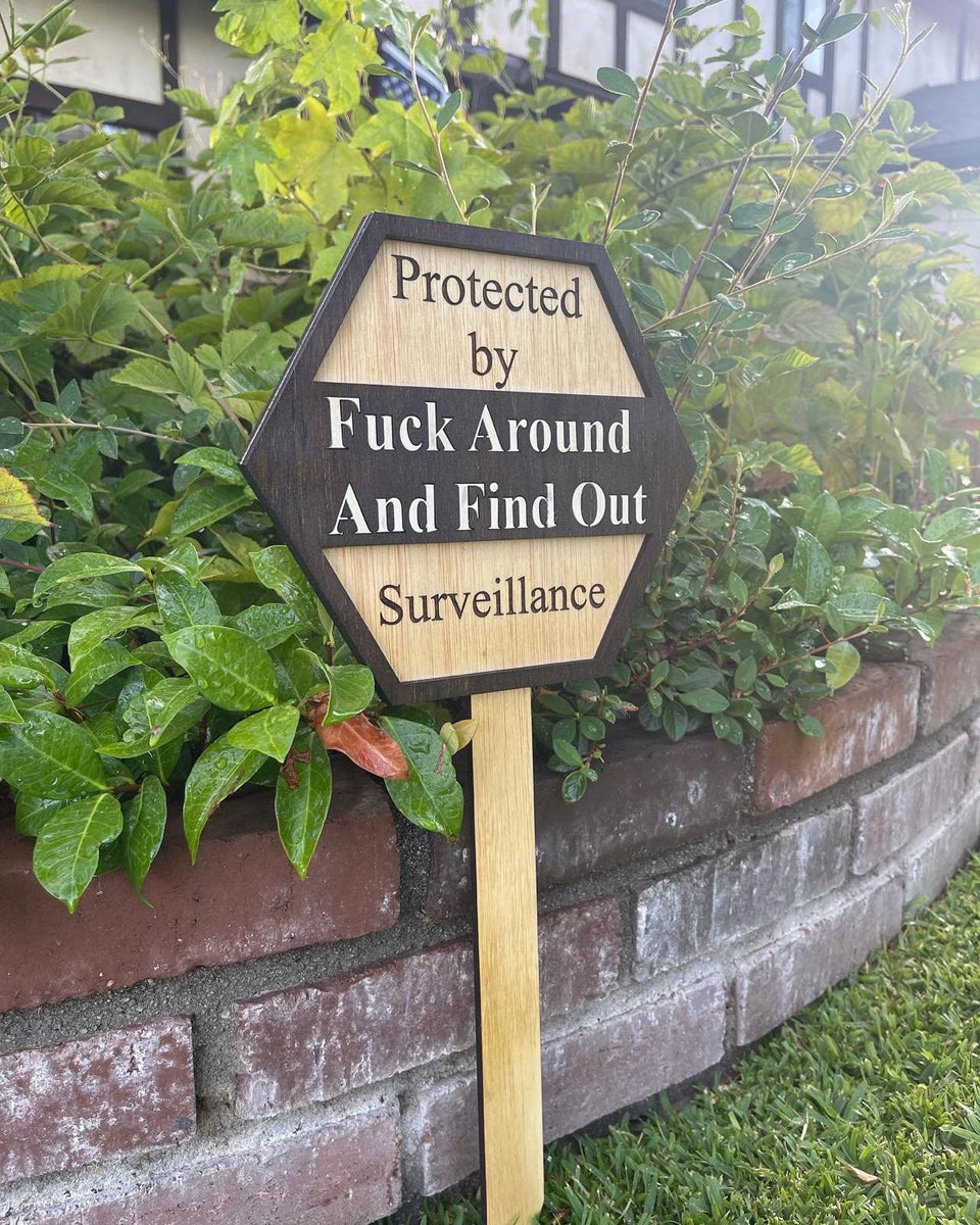 Surveillance Protection Yard Sign – Pennino's Perch